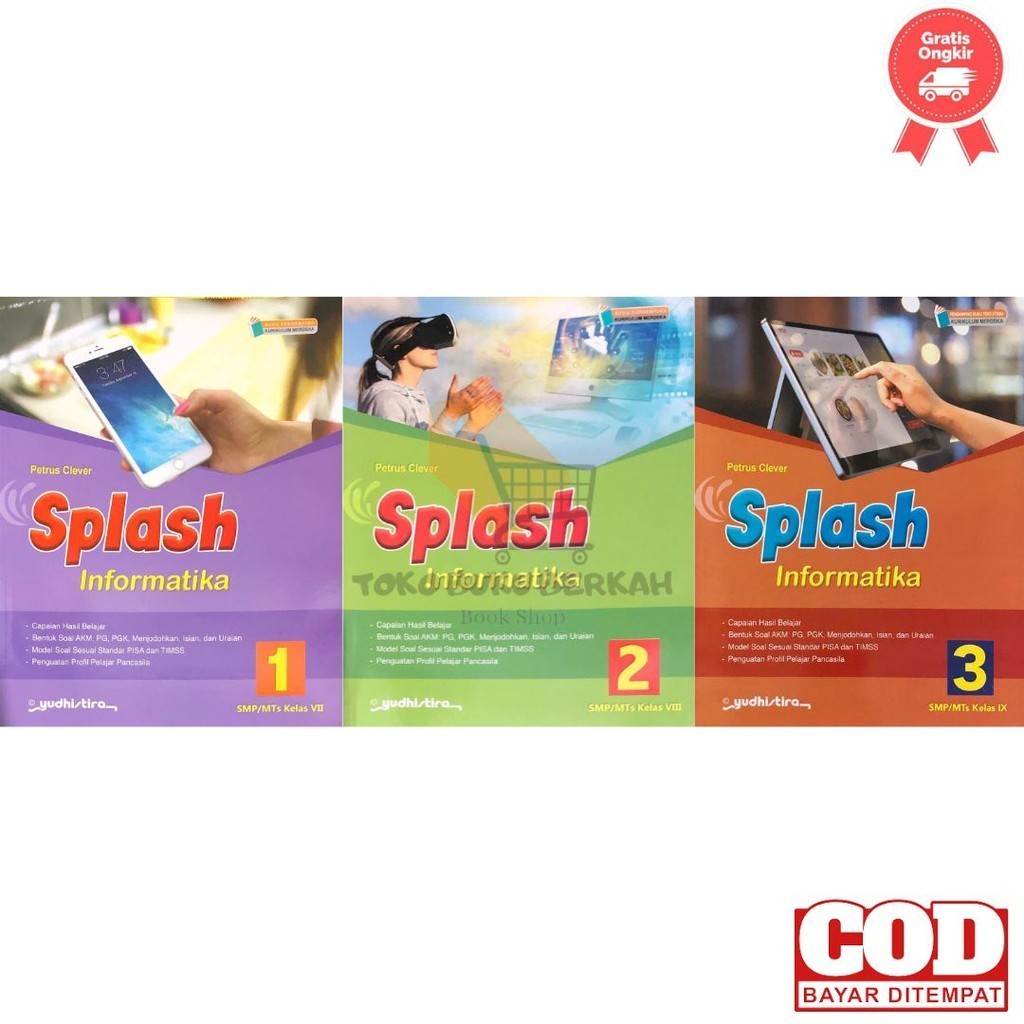 Jual Kurikulum Merdeka Splash Informatika Kelas 1 2 3 7 8 9 SMP/MTs Penerbit Yudhistira | Shopee ...