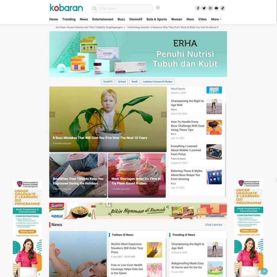 Jual Kobaran Wordpress Theme Berita Mirip Kumparan - LISENSI ORIGINAL | Shopee Indonesia