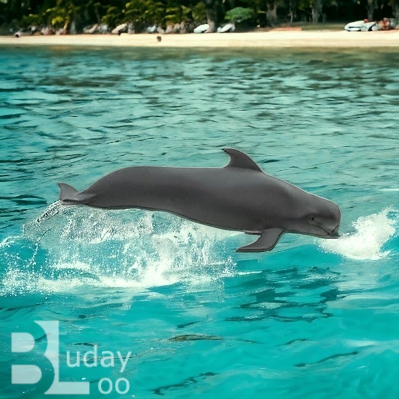 Jual Figure Mainan Miniatur Ikan Paus Pilot Whale 7 cm x5 Animal Figure ...