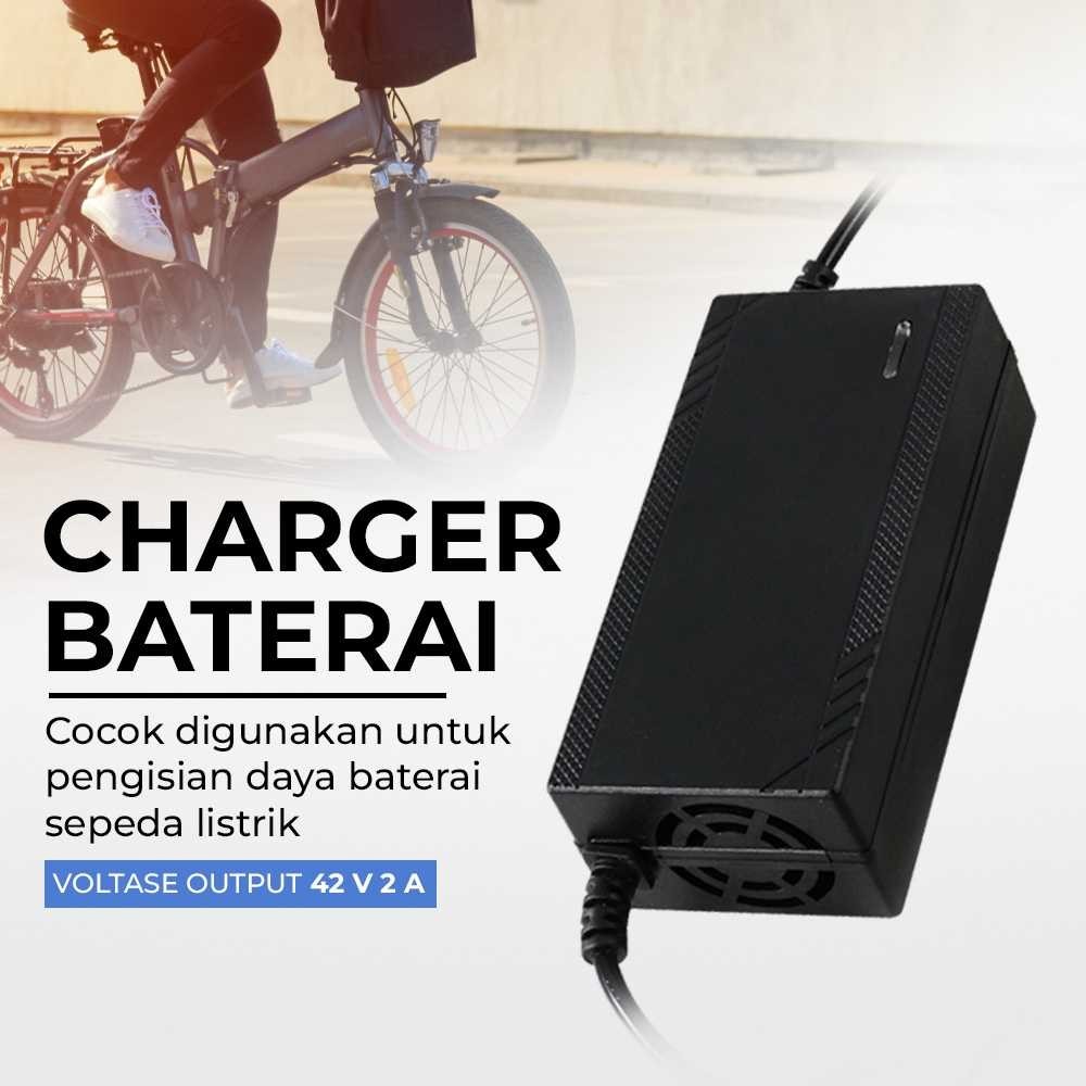 Jual Adaptor Charger Converter Sepeda Listrik 42V 2A - 36V2A Pengisi ...