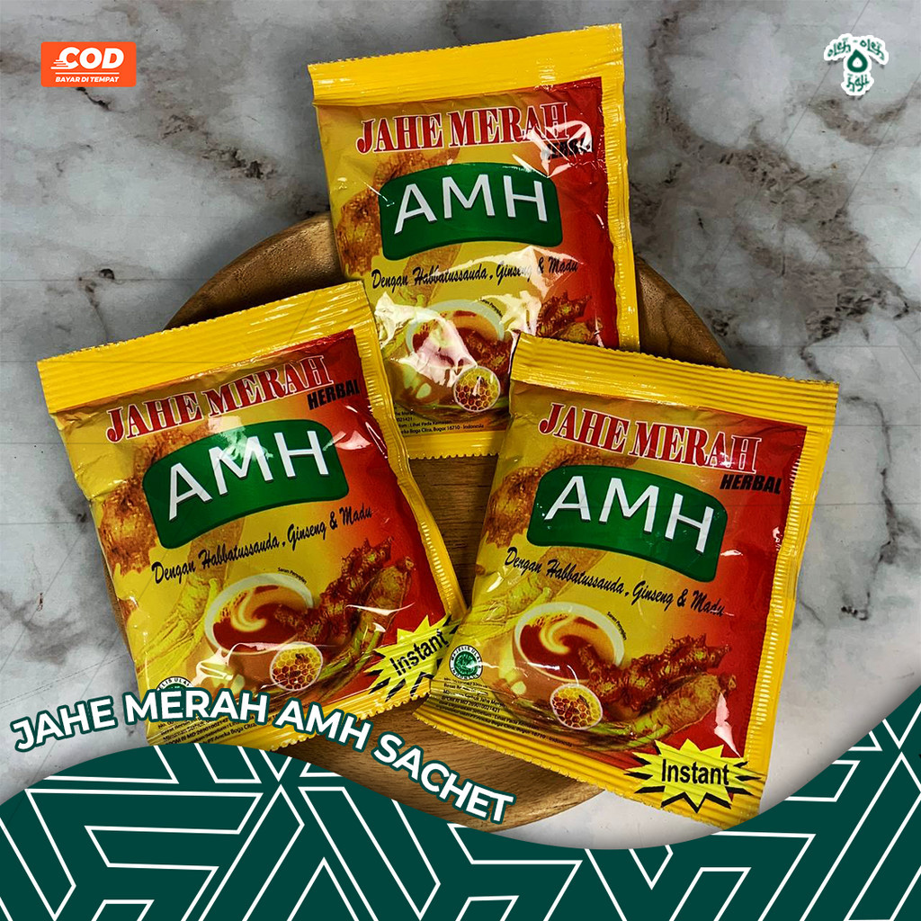 Jual JAHE MERAH AMH HERBAL ORIGINAL 1 SACHET ( 1pcs ) | Shopee Indonesia