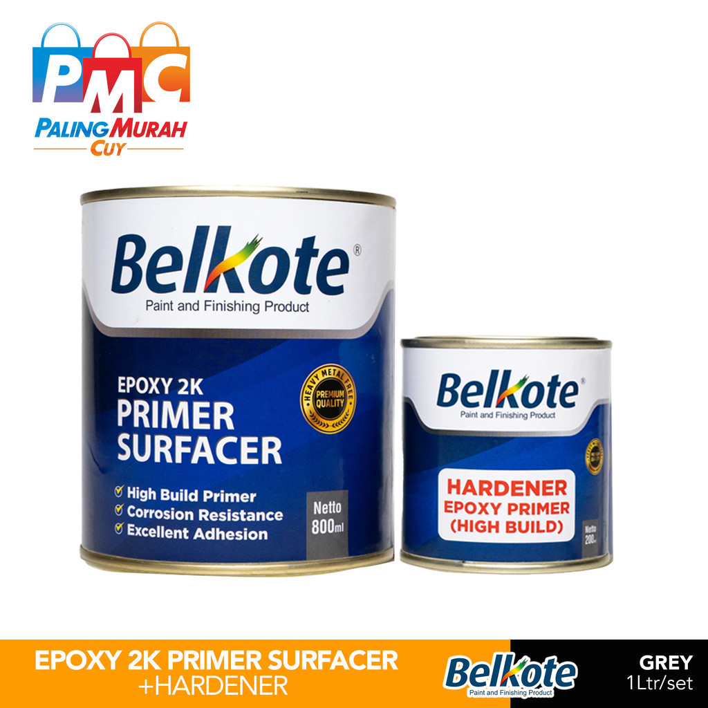 Jual Belkote Epoxy 2K Primer Surfacer Cat Dasar Epoxy 1kg | Shopee Indonesia