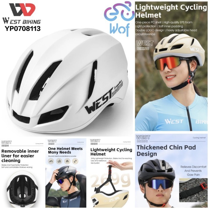 Jual WEST BIKING 113 Helm Sepeda Lipat MTB Road Bike Helmet Aero ...