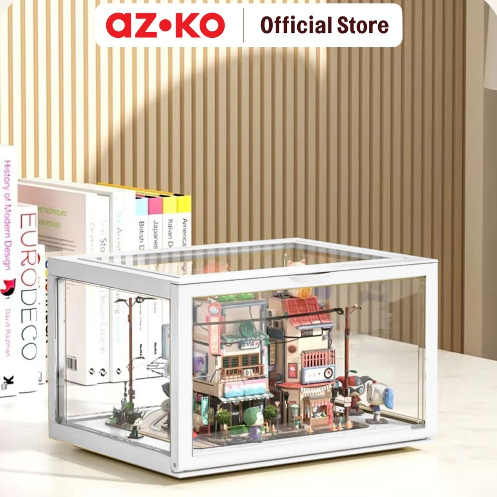 Jual AZKO Stora 26X21.5X16 cm Kotak Pajang Action Figure - Putih ...