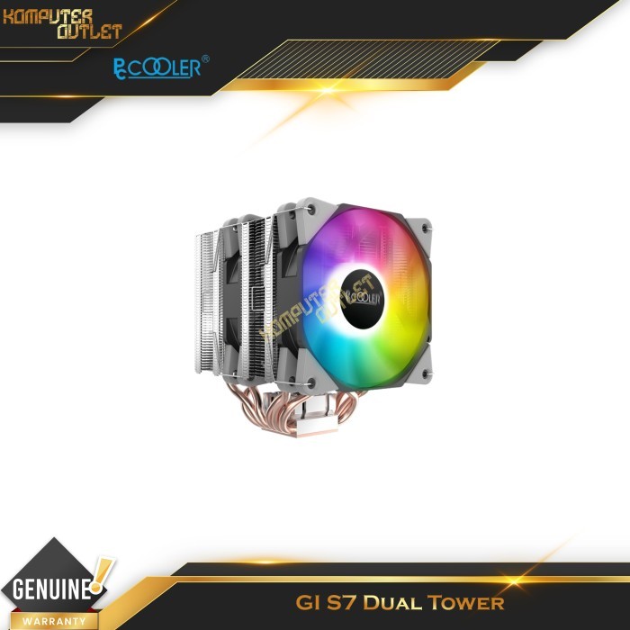 Jual PCCooler GI-S7 Dual Tower Fan I PC Cooler High Performance Air CPU ...