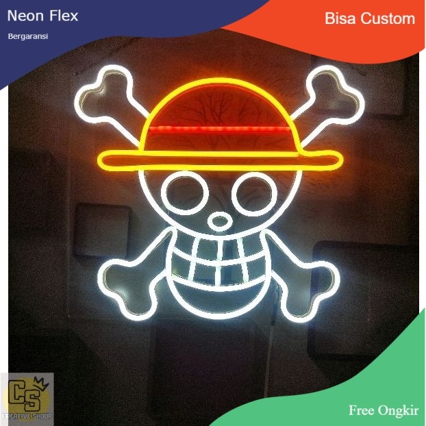 Jual Neon Flex Neon Sign 12v Dekorasi Ruangan Model Onepiece | Shopee ...