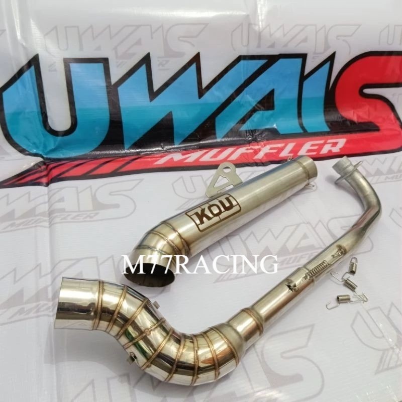 Jual Kou Open Spec pipe exhaust tube type 51mm for Wave 100 110 125 Xrm ...