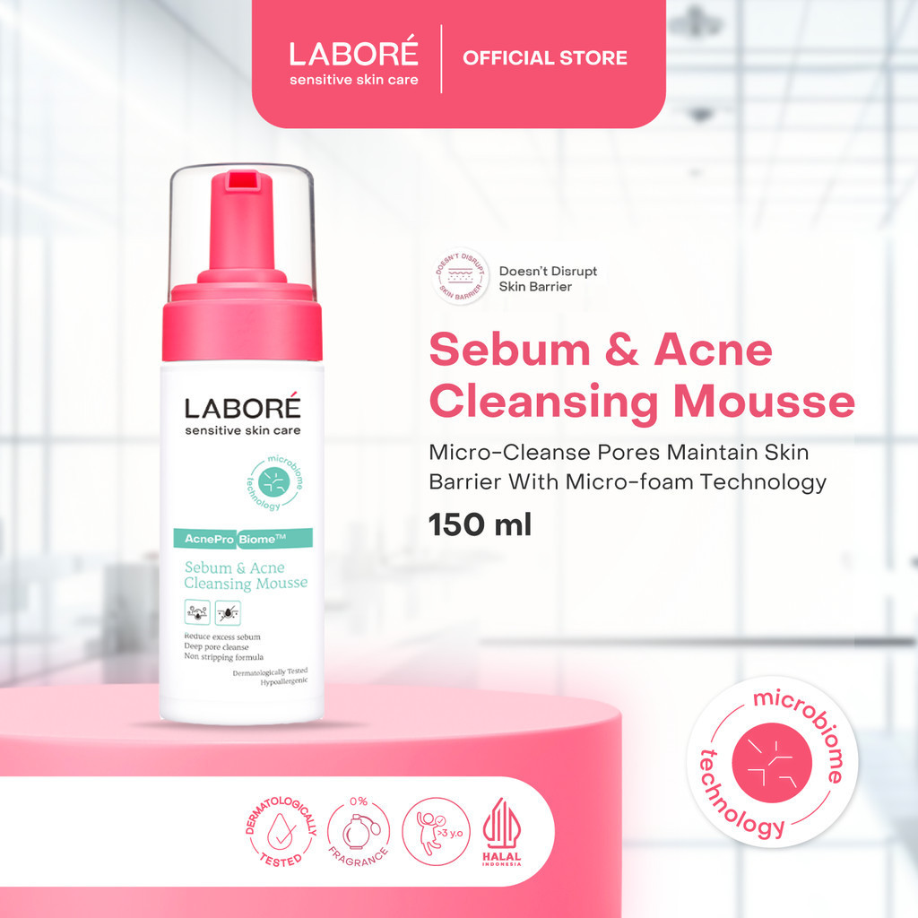 Jual LABORÉ Sensitive Skin Care AcnePro Biome Sebum & Acne Cleansing ...