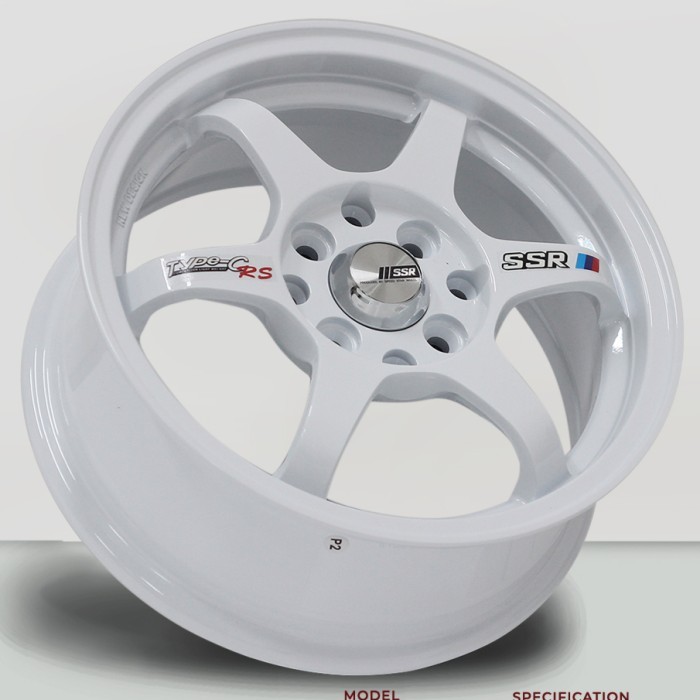 Jual 4p VELG SSR Type C 14x5.5 8H 4H 100 / 4H 114.3 et38 White / Putih ...