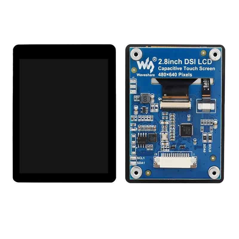 Jual Raspberry Pi 2.8inch DSI MIPI LCD Capacitive Touch Display 480×640 IPS Optical Bonding ...