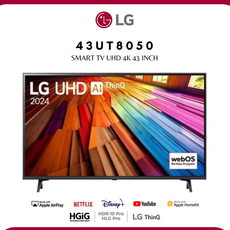 Jual LG 43UT8050 PSB - LED SMART TV LED 43 INCH UHD 4K MAGIC REMOTE ...