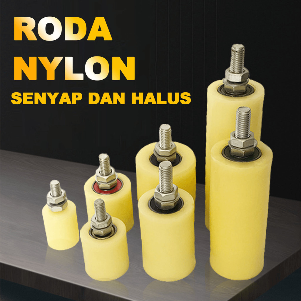 Jual Roda Nilon / Roller Pintu Pagar Stainless / Braket roller nilon ...