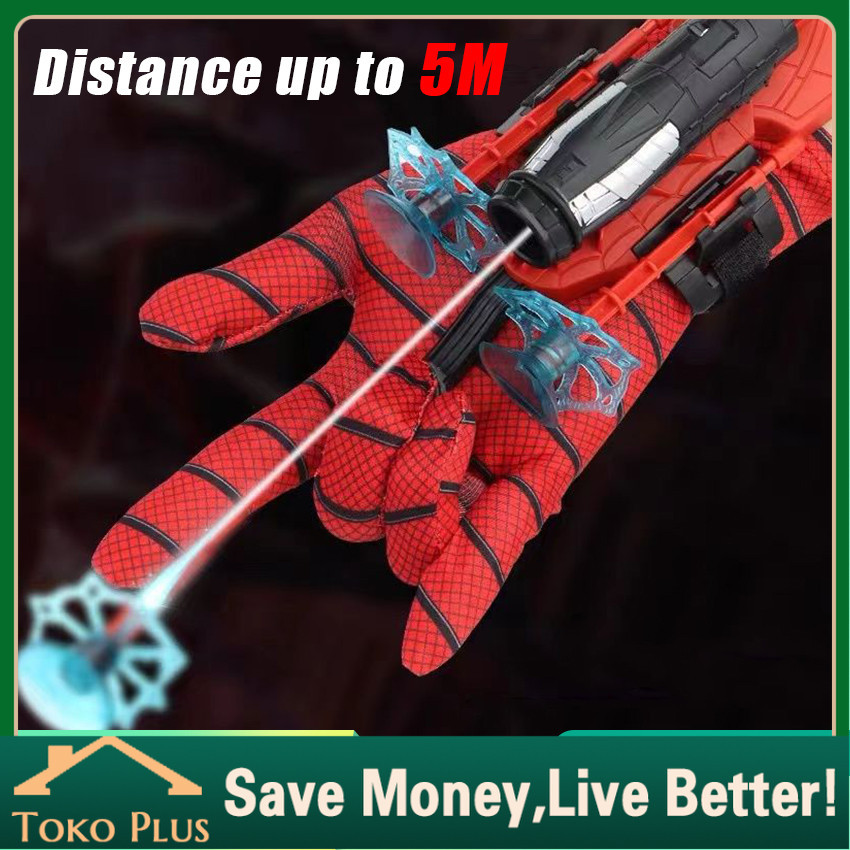 Jual Mainan Anak Sarung Tangan Spiderman Launcher Spray - Sarung Tangan ...