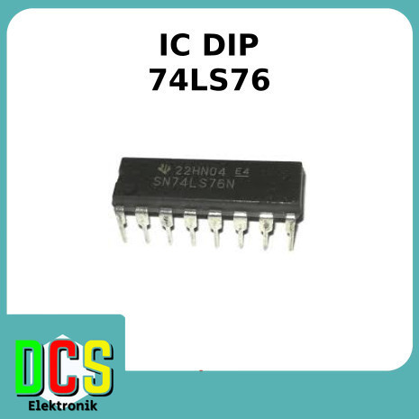 Jual IC 74LS76 74HC76 DIP Dual JK Flip Flop With Preset Clear | Shopee Indonesia