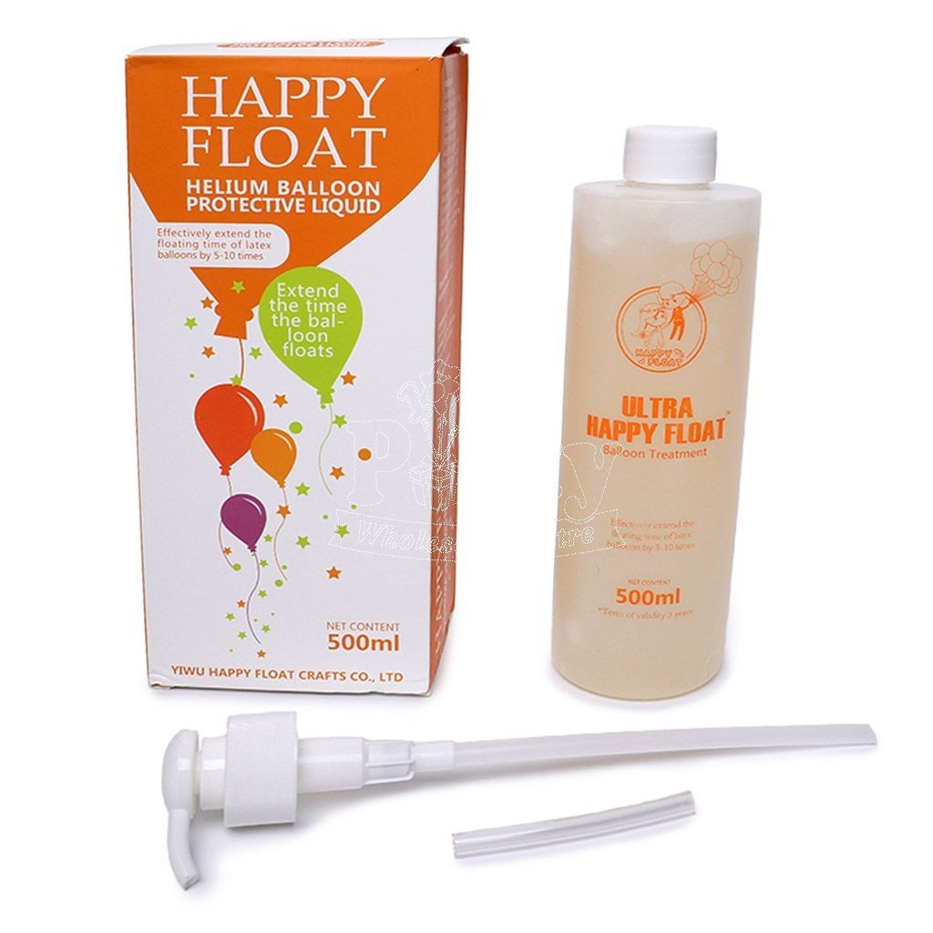 Jual Happy Float Cairan Pengawet Penguat Balon Latex Gas Helium Udara 500 ML | Shopee Indonesia