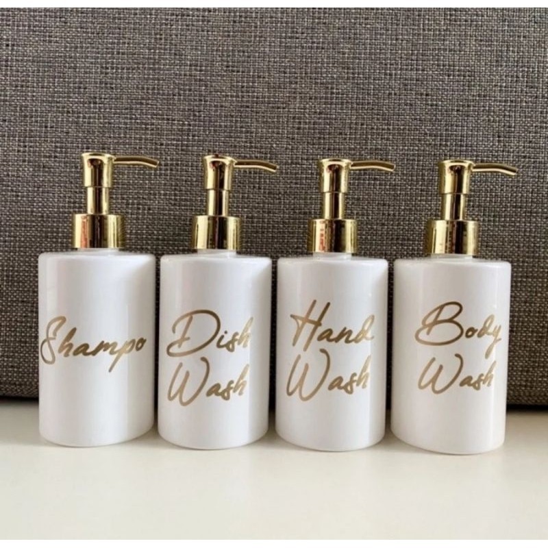 Jual BOTOL ISI ULANG BOTOL SABUN CAIR AESTHETIC BTT GOLD LUXURY 250ML ...