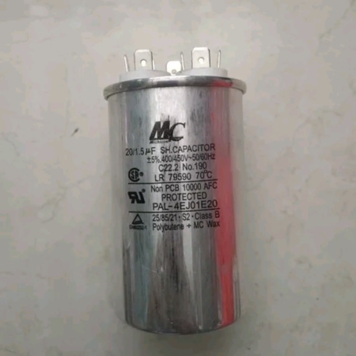 Jual Kapasitor Capasitor Kompresor AC LG 20 + 1.5 mf MC | Shopee Indonesia