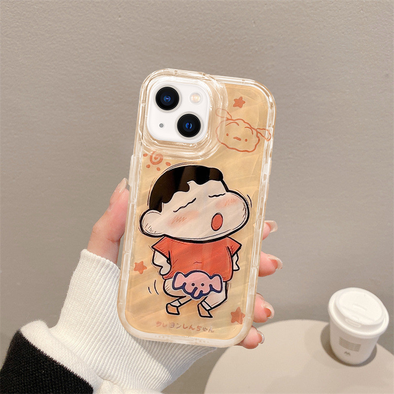 Jual Casing iPhone Shin-chan Water Ripple Telepon Casing Kartun Soft ...