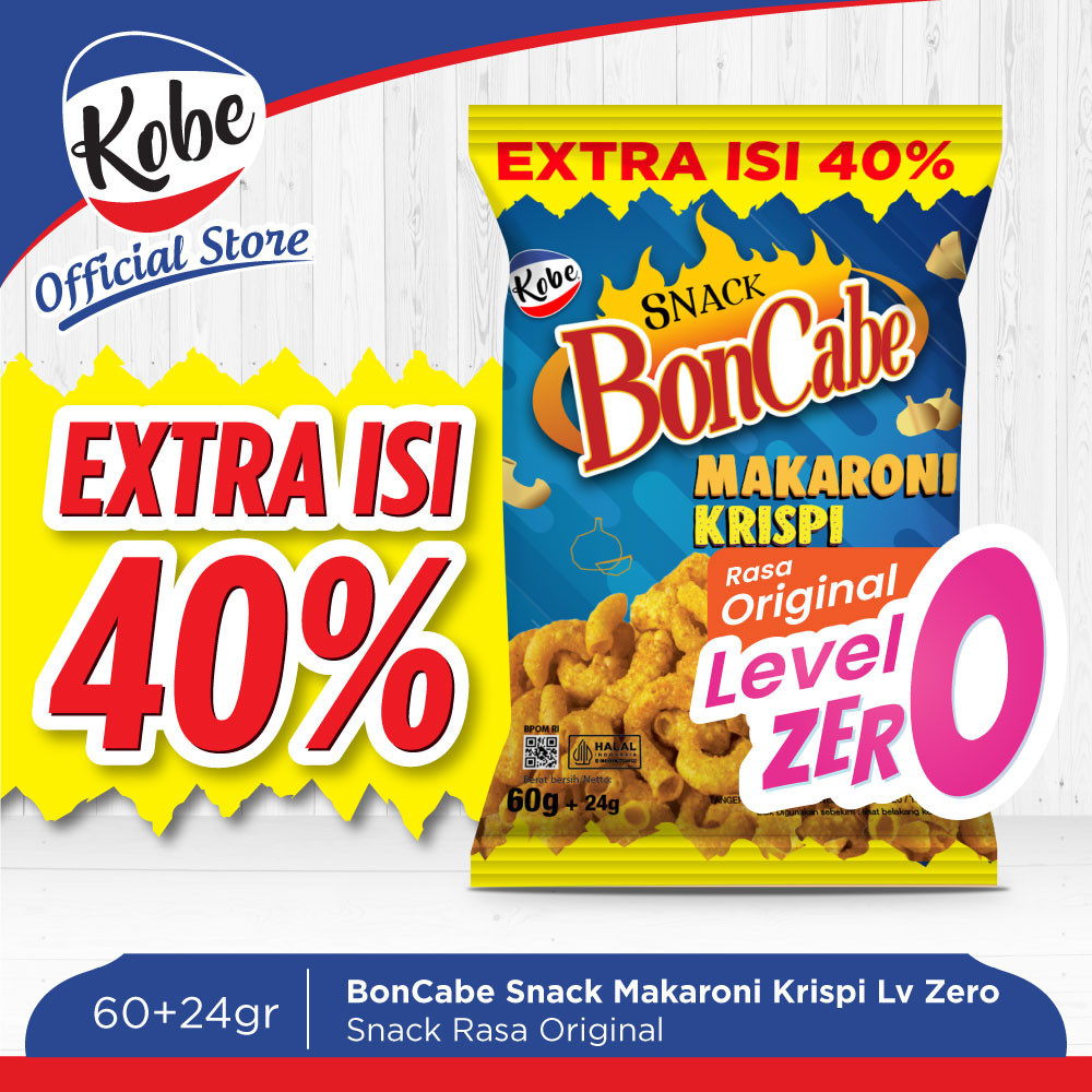 Jual Snack Boncabe Makaroni Krispi Rasa Original Lv 0 60+24gr Extra 40% ...