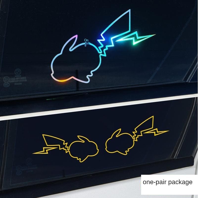 Jual Pikachu car stickers motor car sticker personality body to paste ...