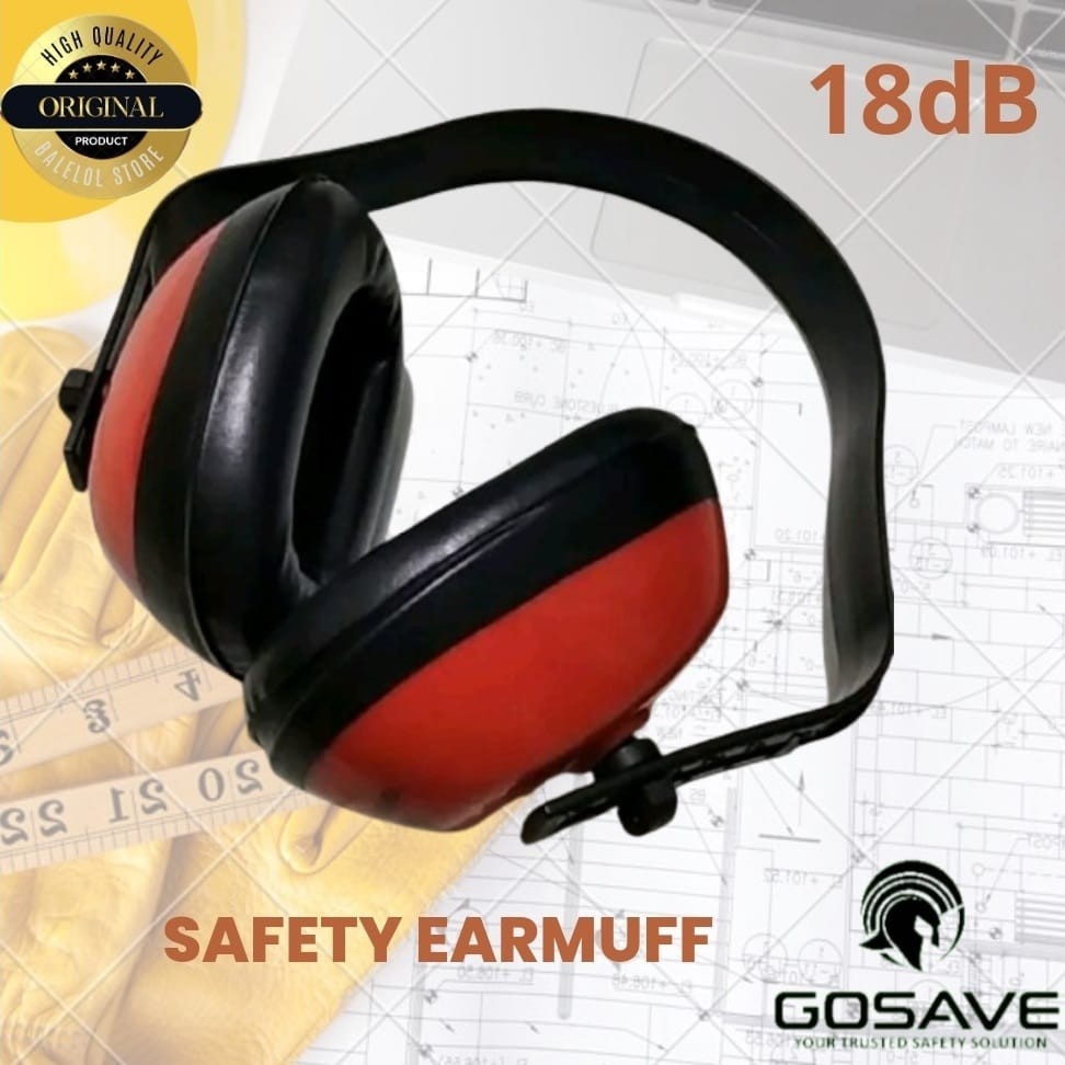 Jual Gosave Earmuff Eco Safety Penutup Pelindung Telinga Peredam Suara ...