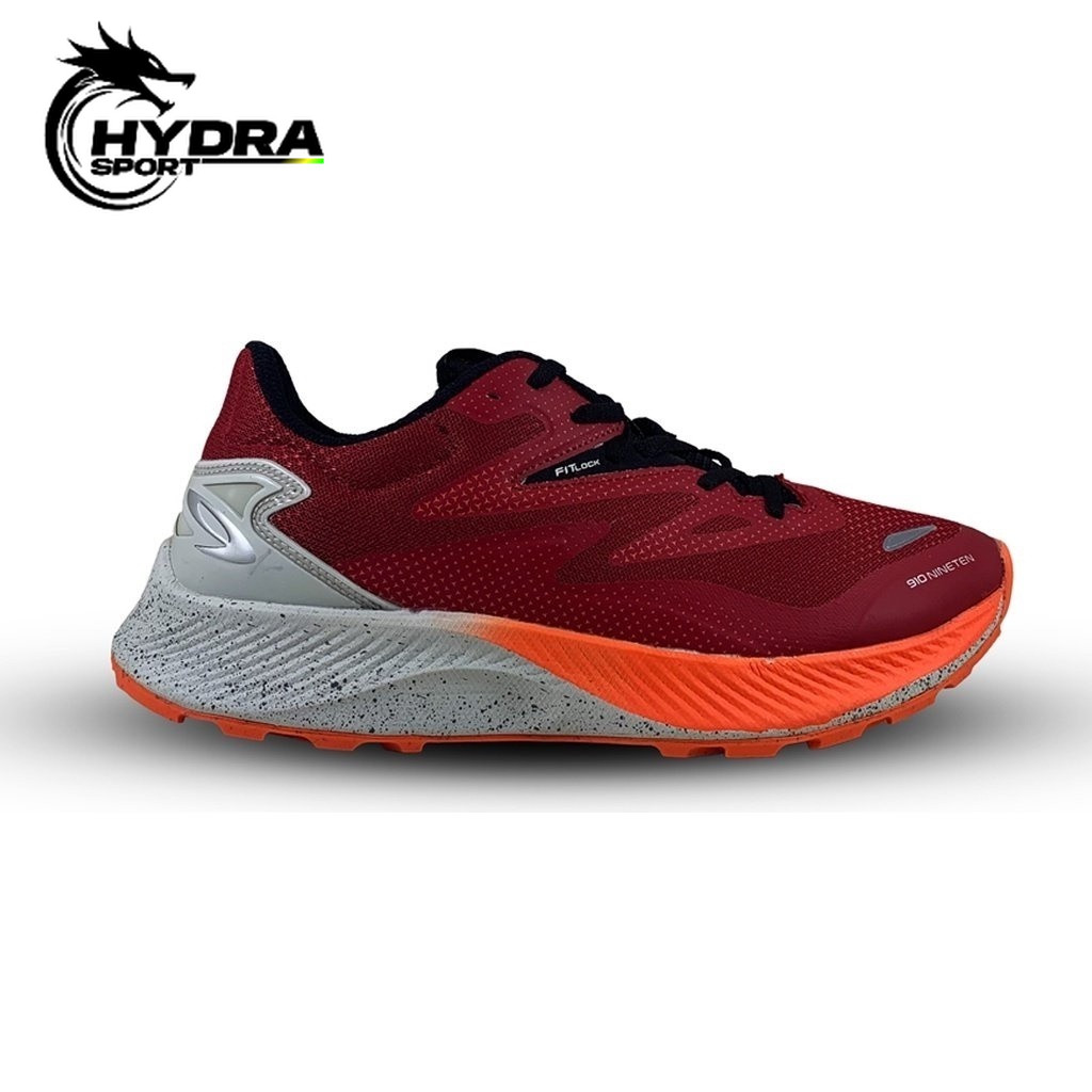Jual SEPATU TRAIL RUNNING 910 YUZA FERAL ORIGINAL - MERAH/ABU-ABU ...