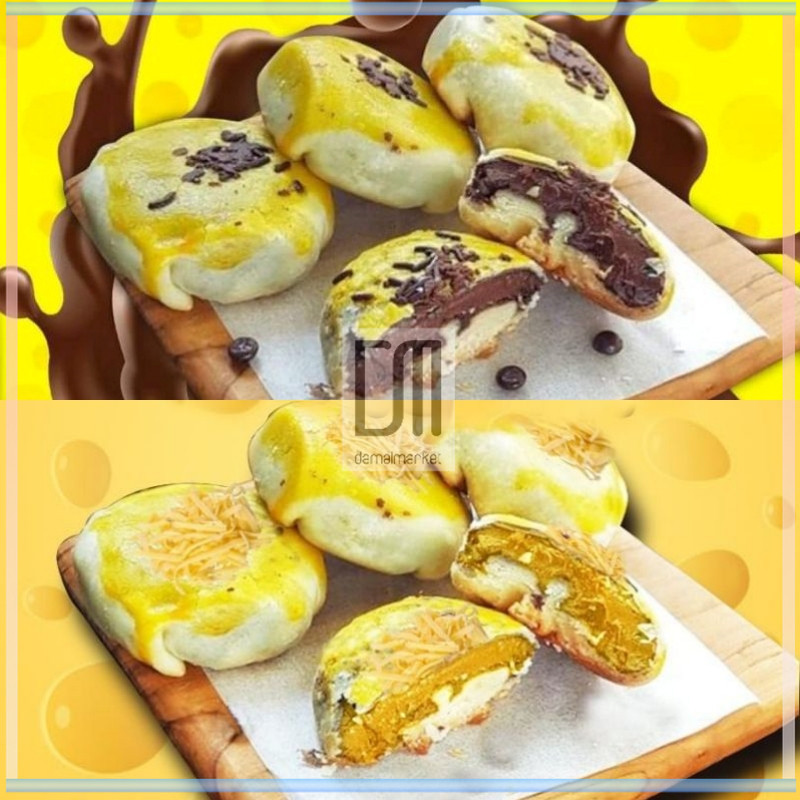Jual Pia Bondres Coklat Cokelat Keju Choco Cheese Kacang Hijau Ijo ...