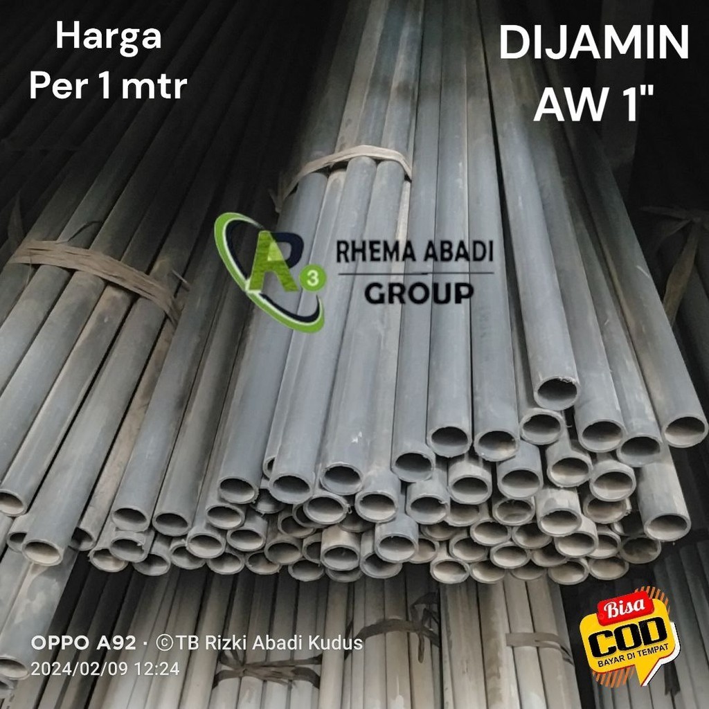 Jual Paralon Pralon Pvc Pipa Air MASPION AW ABU 1" (32 mm) Harga ...
