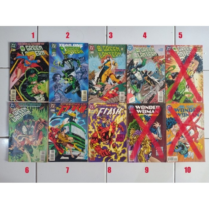 Jual promosi toko comic dc green lantern flash wonder woman english ...