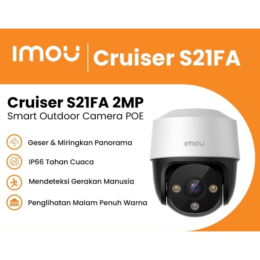 Jual IMOU CRUISER IPC-S21FA POE 2MP Full Color Night Vision | Shopee ...