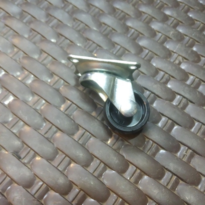 Jual Roda Nilon Hitam 1 inch Hidup/putar | Shopee Indonesia