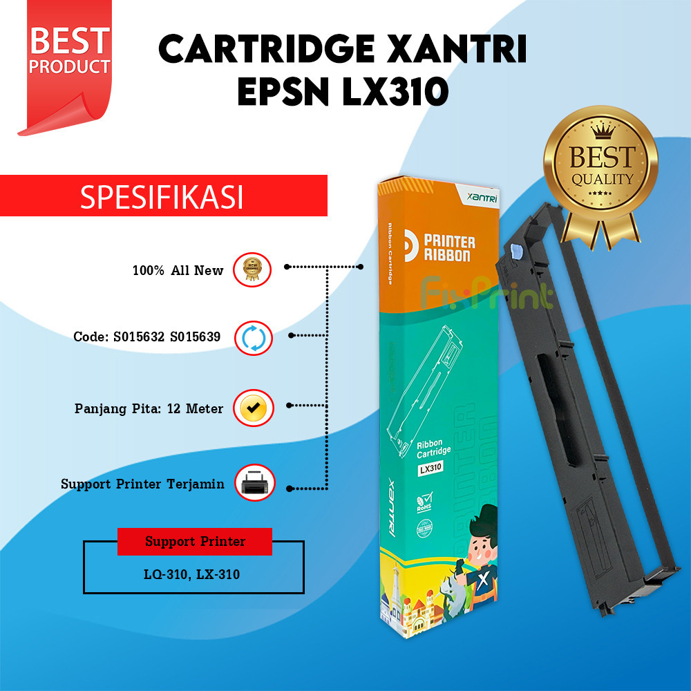 Jual Ribbon Pita Printer LX310 LQ310 Xantri Epson Dot Matrix | Shopee ...