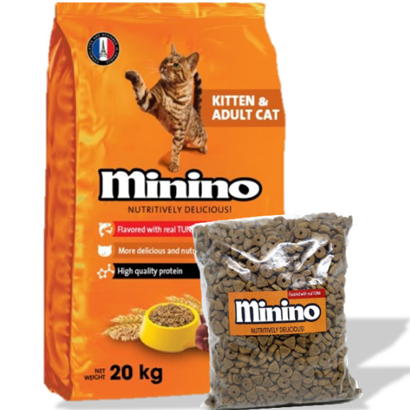 Jual MININO KITTEN ADULT TUNA 500gr REPACK / makanan kucing hewan pakan ...