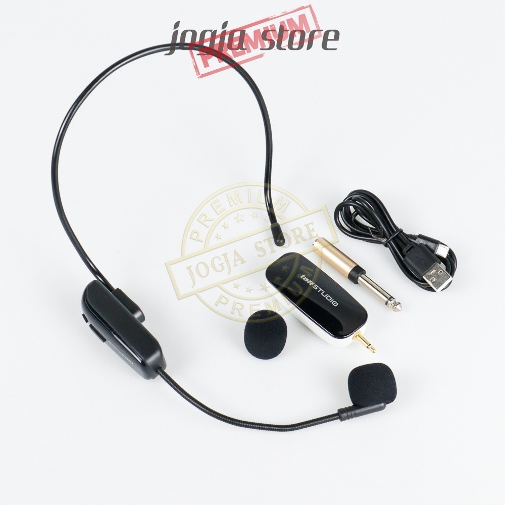 Jual Mic Wireless UHF Rechargeable Microphone Model Bando Call Center ...