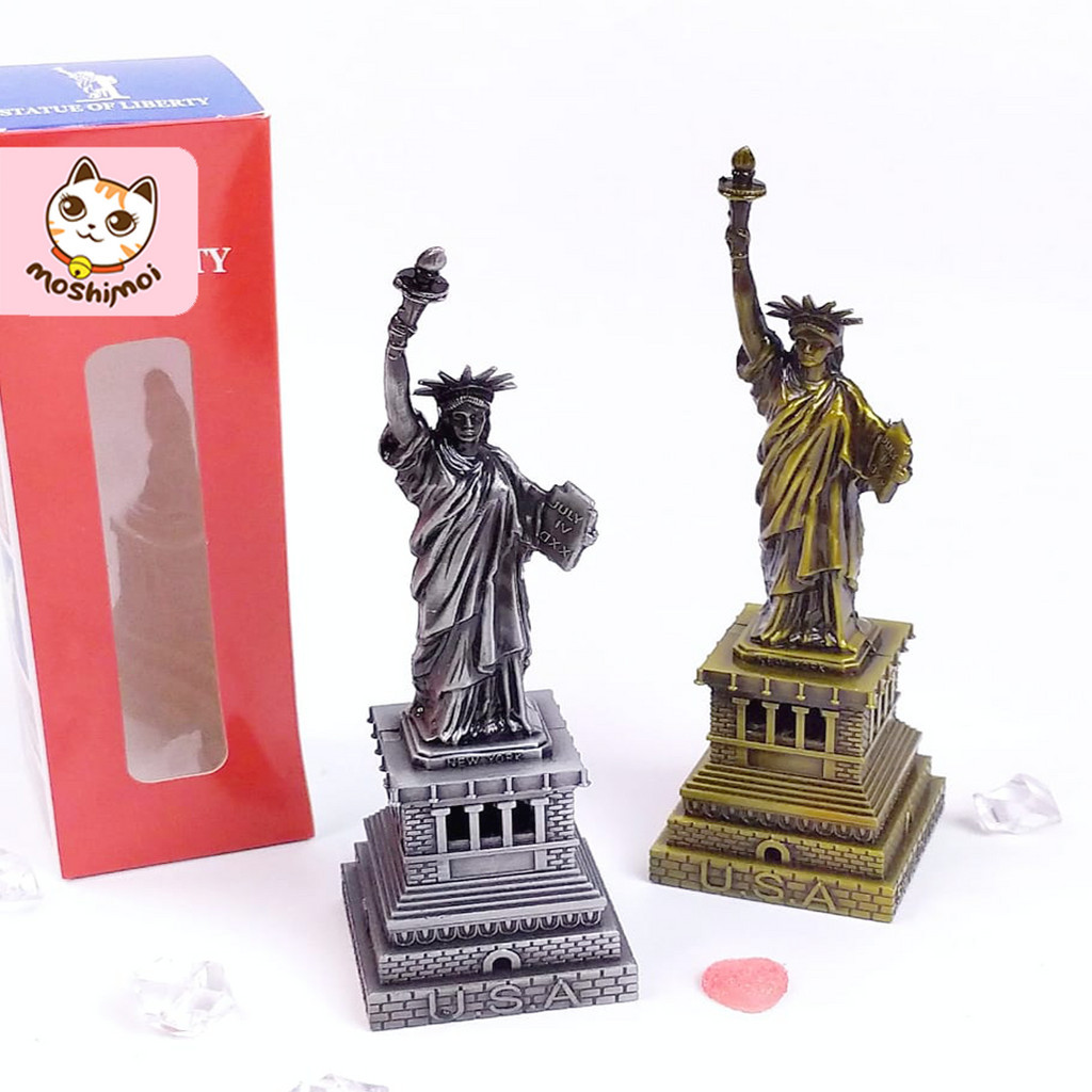 Jual Miniatur / Pajangan / Patung Liberty USA Kuning & Abu-Abu | Shopee ...