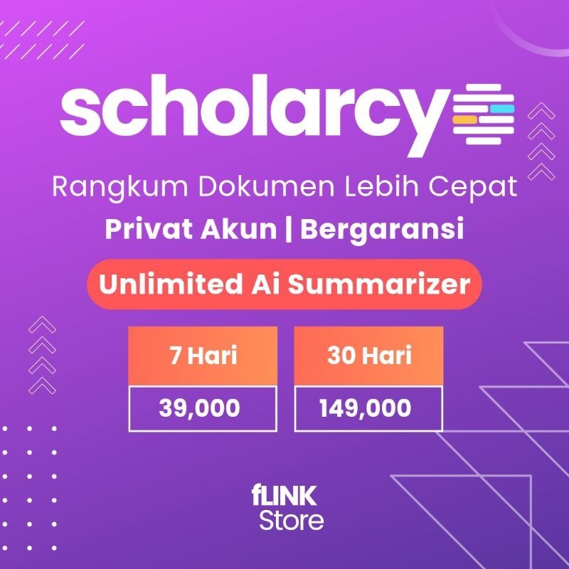 Jual SCHOLARCY AI TEXT SUMMARIZER 30 HARI RESMI | Shopee Indonesia