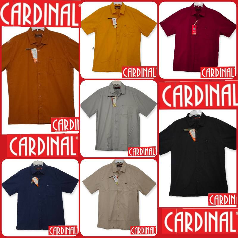 Jual CARDINAL CASUAL KEMEJA COLOR BASED /CARDINAL TANGAN PENDEK ...
