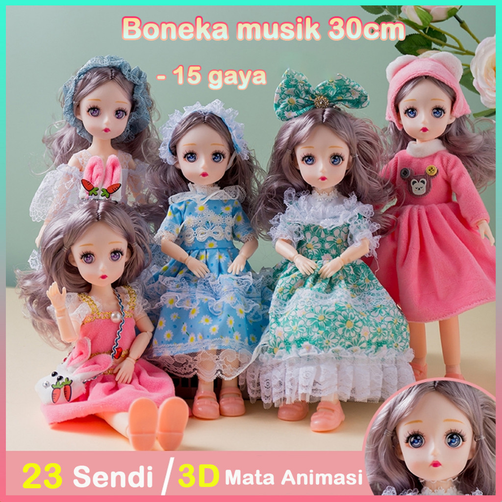 Jual 30cm boneka korea dengan musik boneka lucu lembut dilengkapi ...
