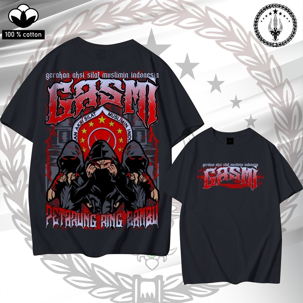 Jual Kaos Pagar Nusa Terbaru GASMI FIGHT-shirt PN GASMI Single Fighter ...
