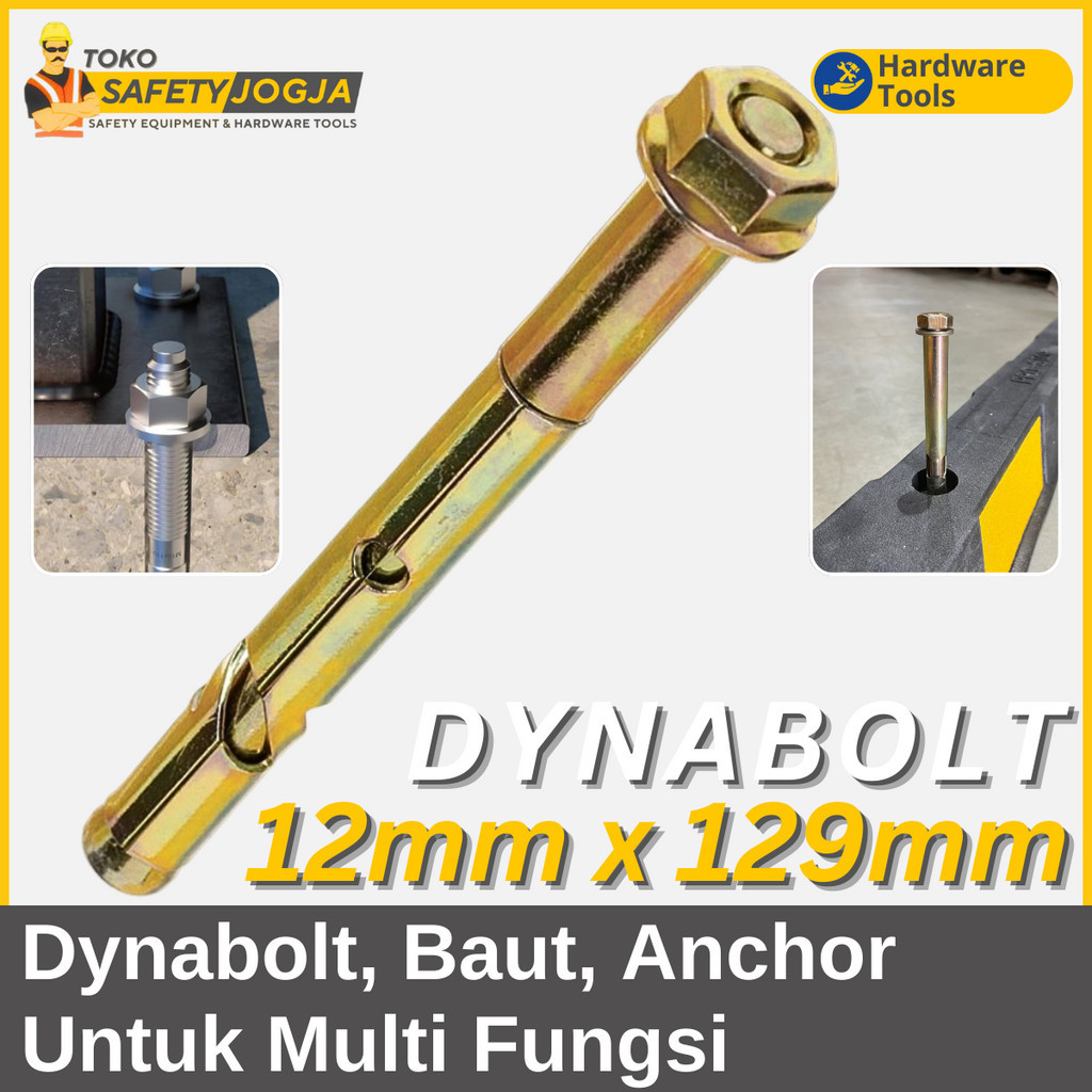 Jual Dynabolt Baut Anchor Stainless Multifungsi Panjang 12mm x 129mm ...