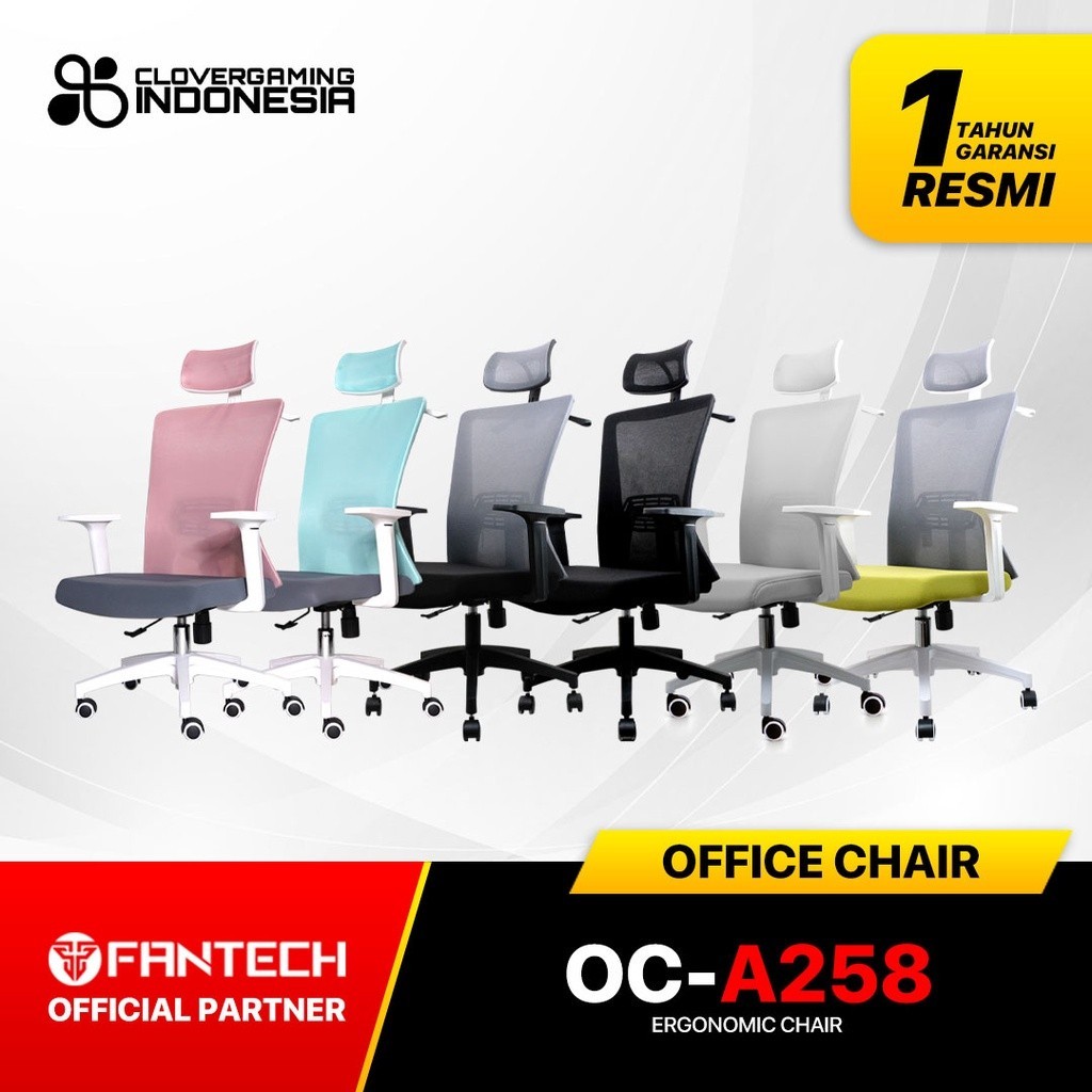 Jual Fantech Kursi Kerja Kantor OCA258 / OC-A258 Premium Office Chair ...