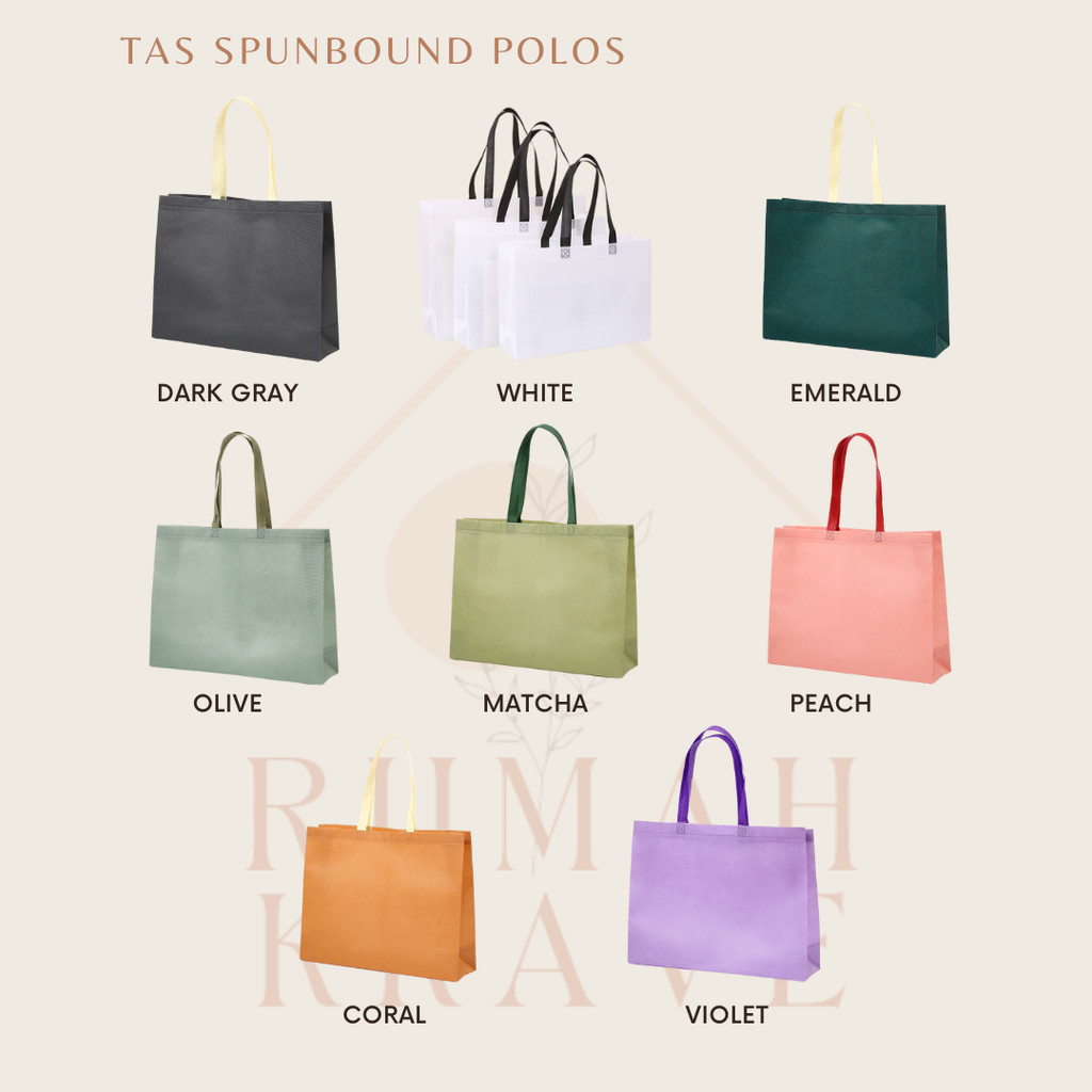 Jual RUMAH KRAVE - Tas Spunbound Polos Warna-warni | Shopee Indonesia
