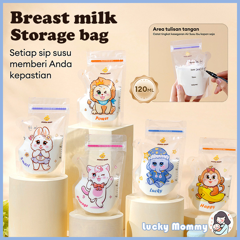 Jual 120ml Kantong ASI Breast Milk Plastik Asi Double Lock Asi kantung ...