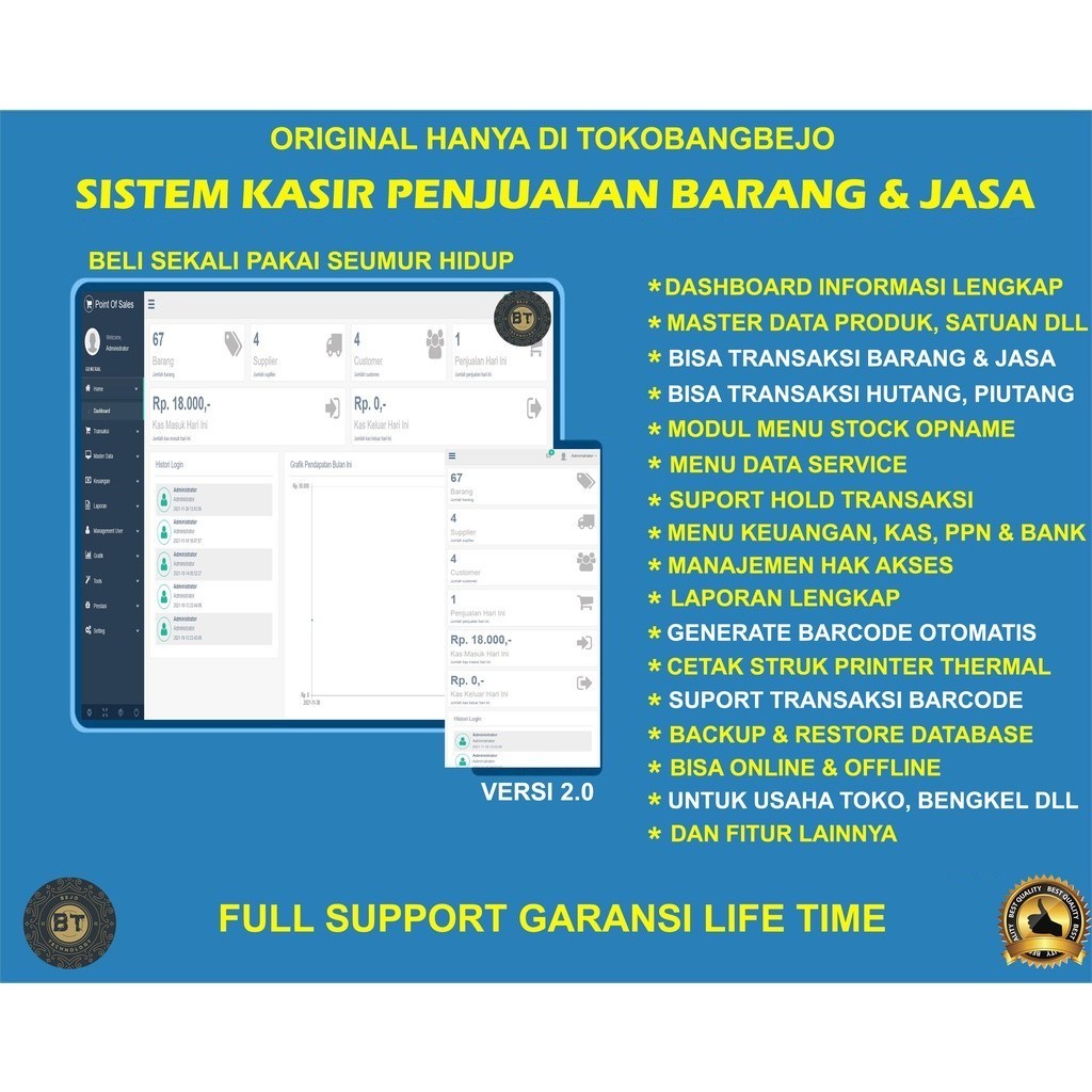 Jual APLIKASI WEB SOURCE CODE KASIR POINT OF SALES PENJUALAN LENGKAP ...