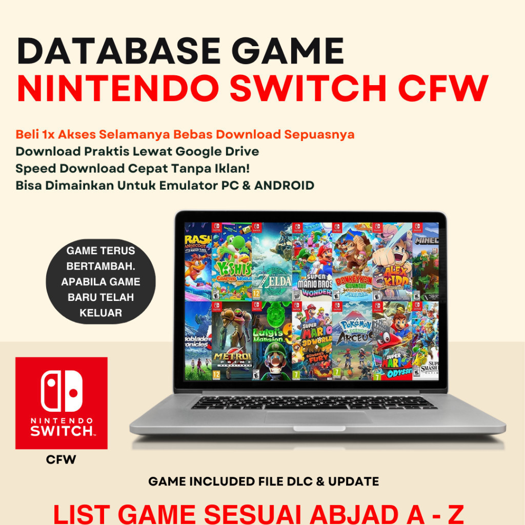 Jual DATABASE LINK DOWNLOAD NINTENDO SWITCH GAME CFW BISA EMULATOR | Shopee Indonesia