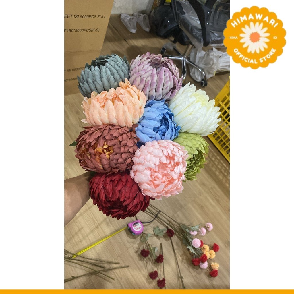 Jual HIMA - C24 CHRYSANTHEMUM BUNGA Serunai 74CM Diameter 13cm ...