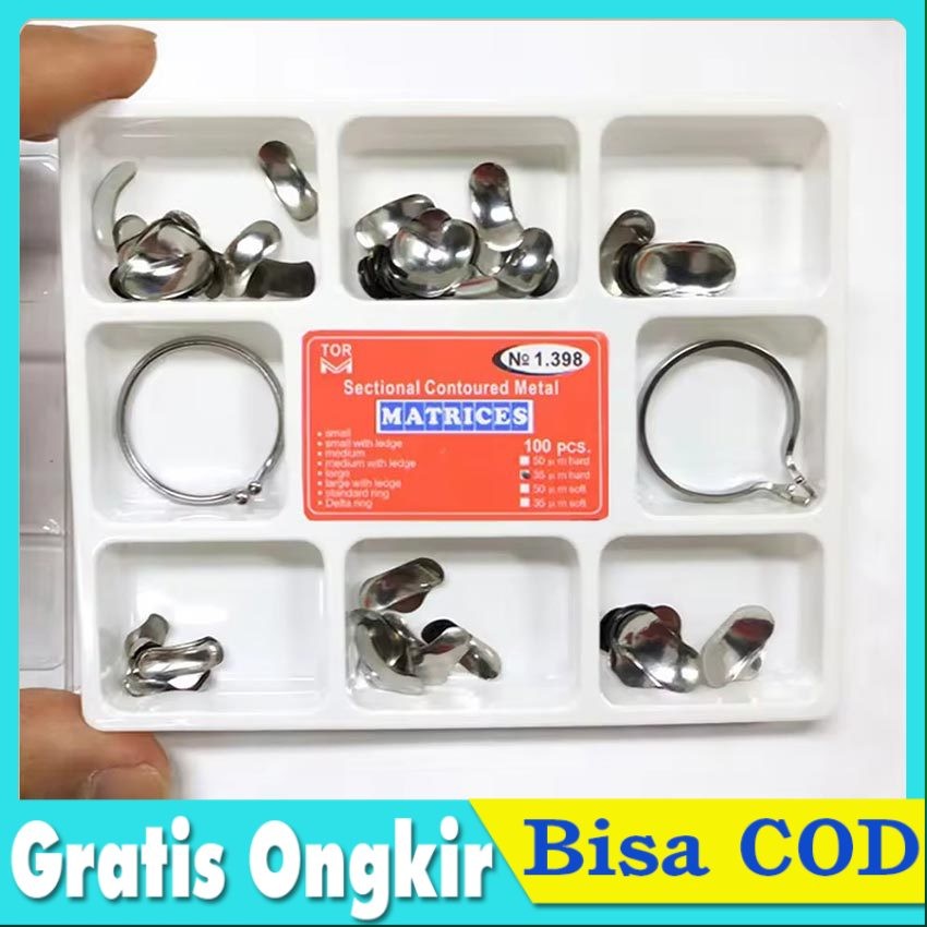 Jual 【MATRIKS GIGI NO.1398】Pita Matriks Logam Posterior 100pcs/Box ...
