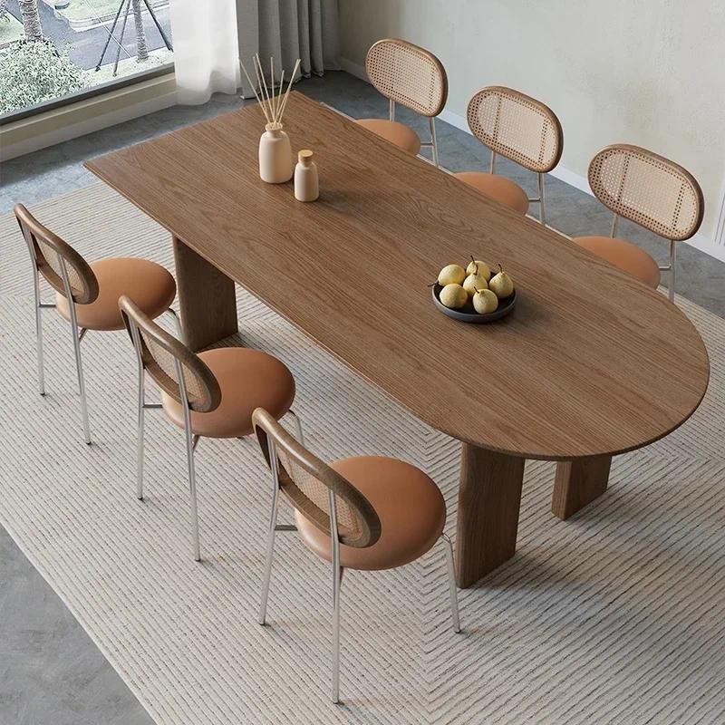 Jual Minimalist Plegable Dining Tables Oval Personalized Negotiation ...