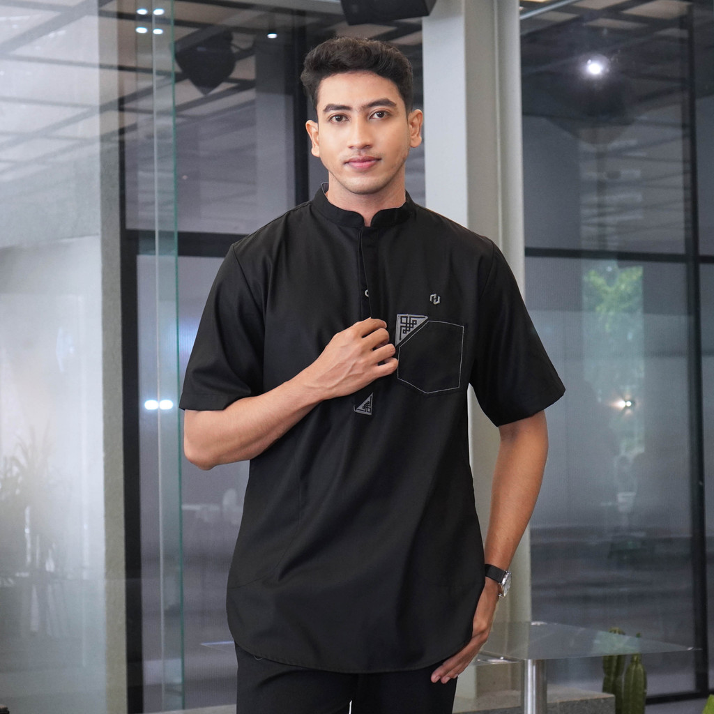 Jual HIMADA Koko Zahire Pendek Dewasa Kurta Baju Muslim Pria Dewasa ...