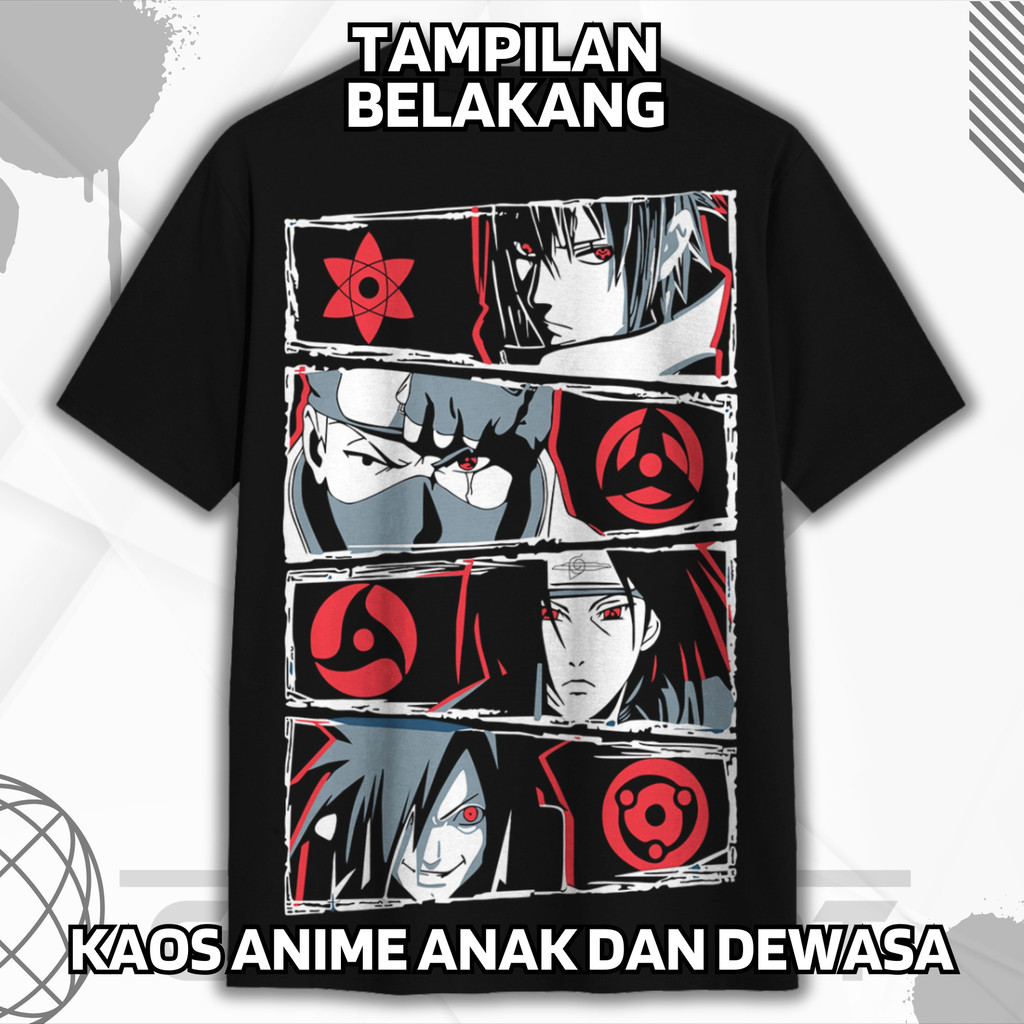 Jual KAOS ANIME NARUTO - MATA SHARINGAN BRAND GOOBIIDOT BAHAN 100% ...